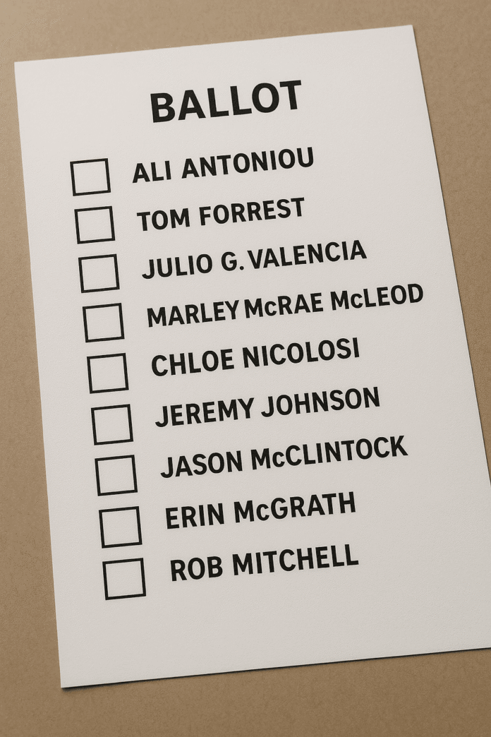 Ballot Paper Order Revealed - The North Central Review